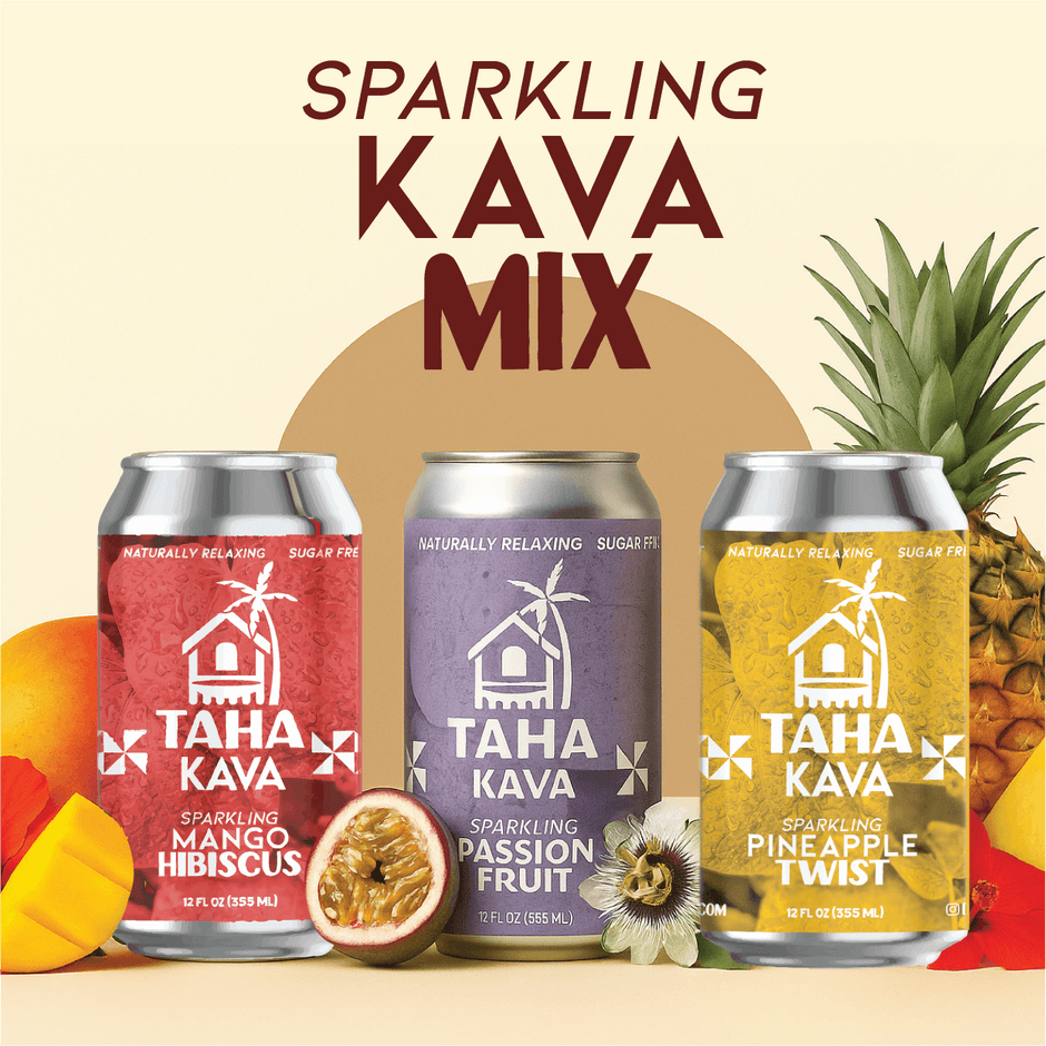 Taha Sparkling Kava – Non-Alcoholic Relaxation Drink | Made in Hawaii